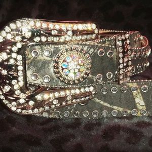 Ariat | Accessories | Beautiful Blinged Out Belts | Poshmark